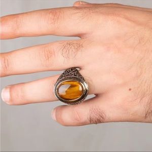 Accessories | New Turkish Ottoman Style Copper Ring With Large Brown ...